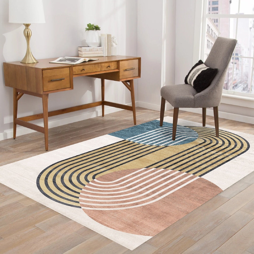 Turkish Modern Colorful Rugs, Pastel Color, Contemporary Rug for Living ...