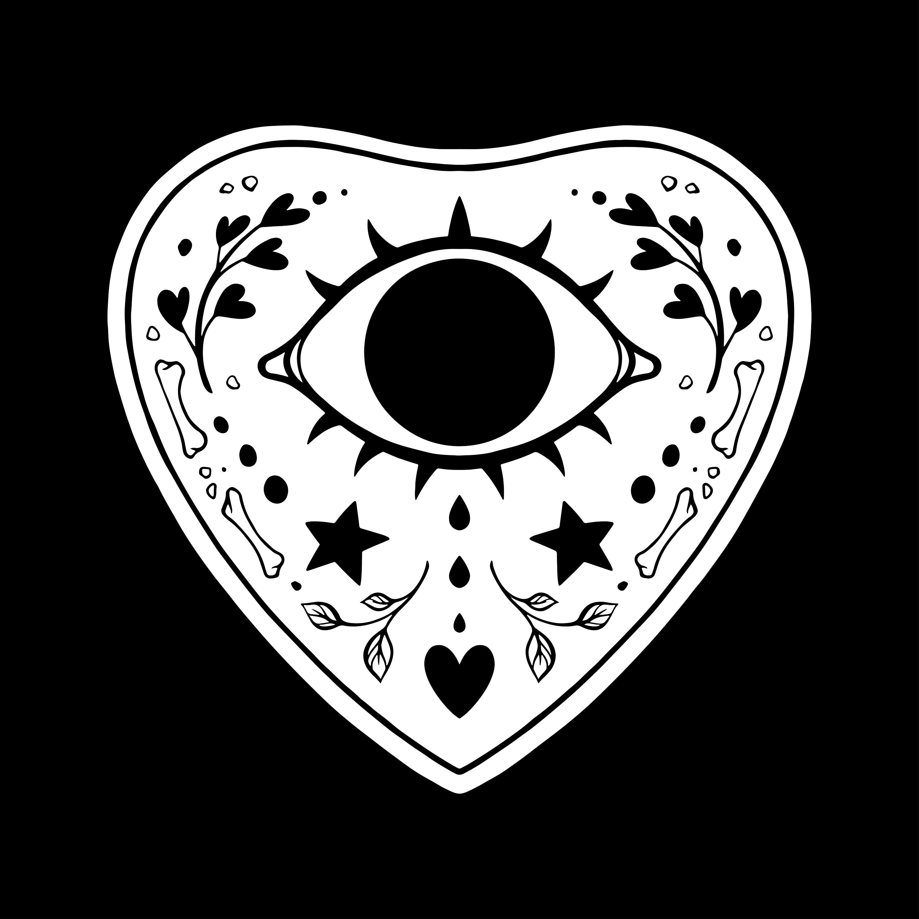 Ouija Board Planchette Spirit Board SVG Vector Art Designs - Etsy