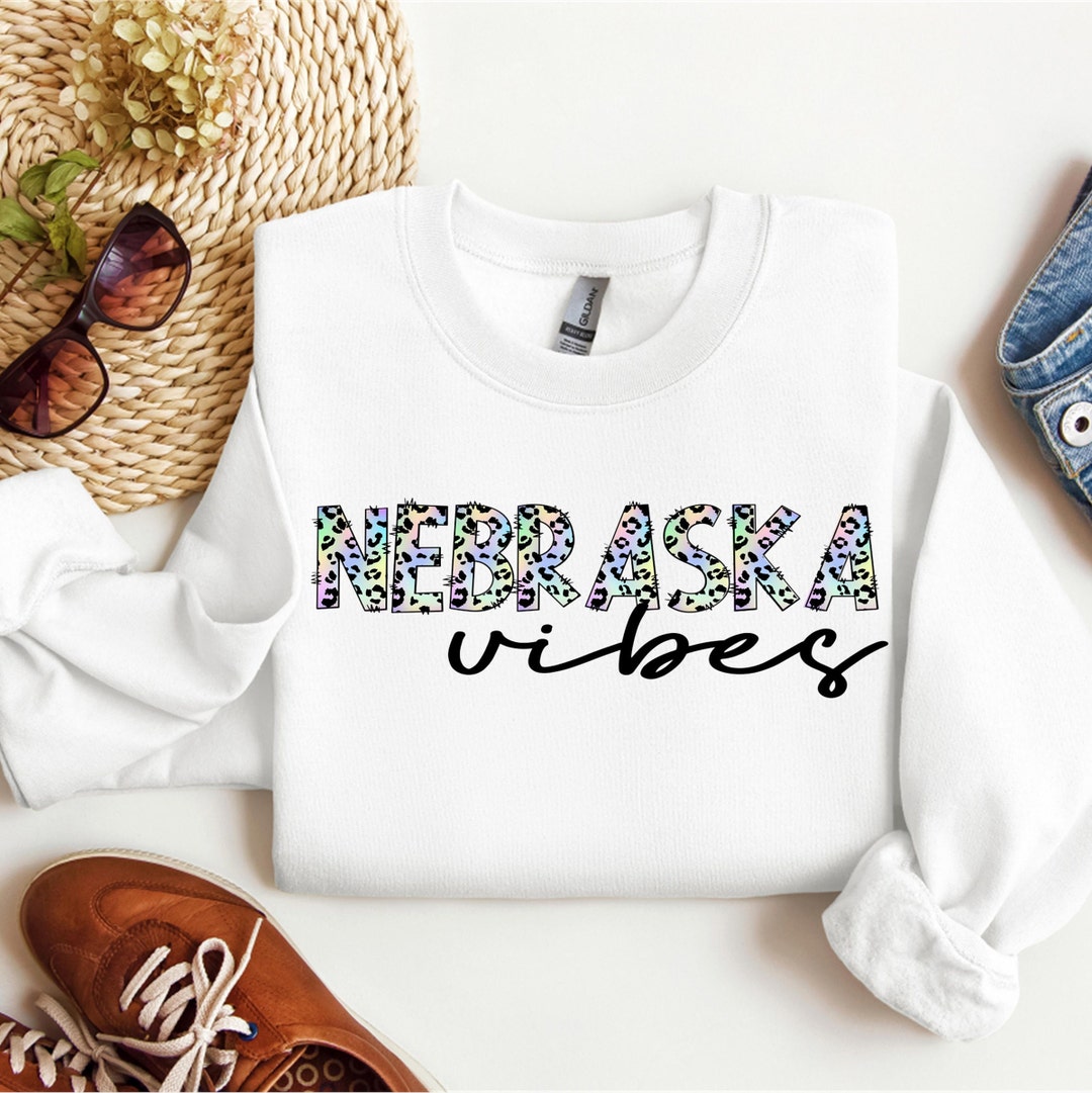 Nebraska Vibes Png, Sublimation Png, Instant Download, Trendy Wavy Text ...