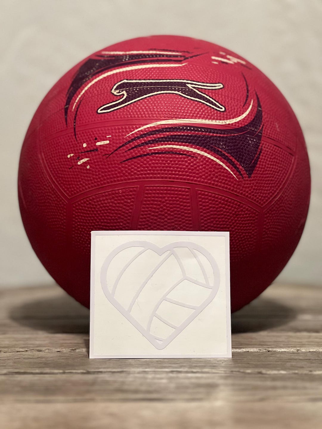 Netball Heart Sticker - Etsy UK
