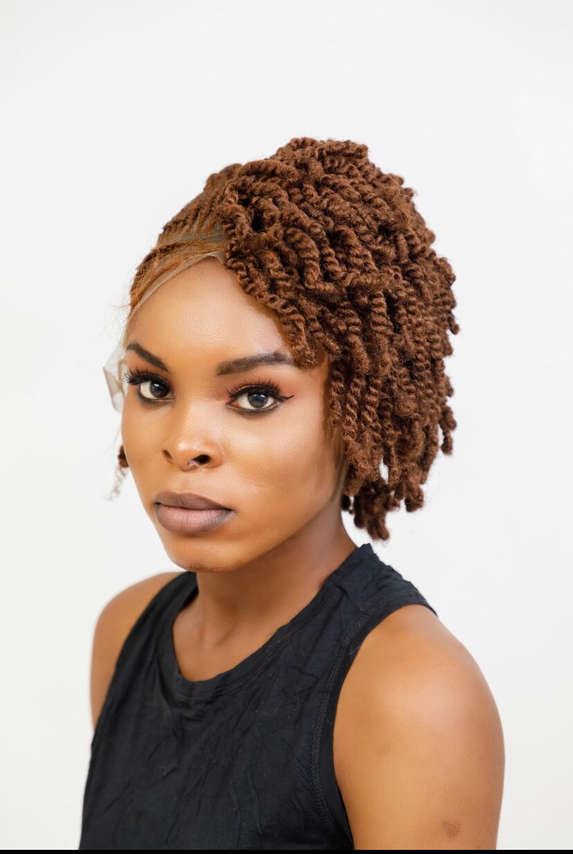 Short Twisted Wig - Etsy