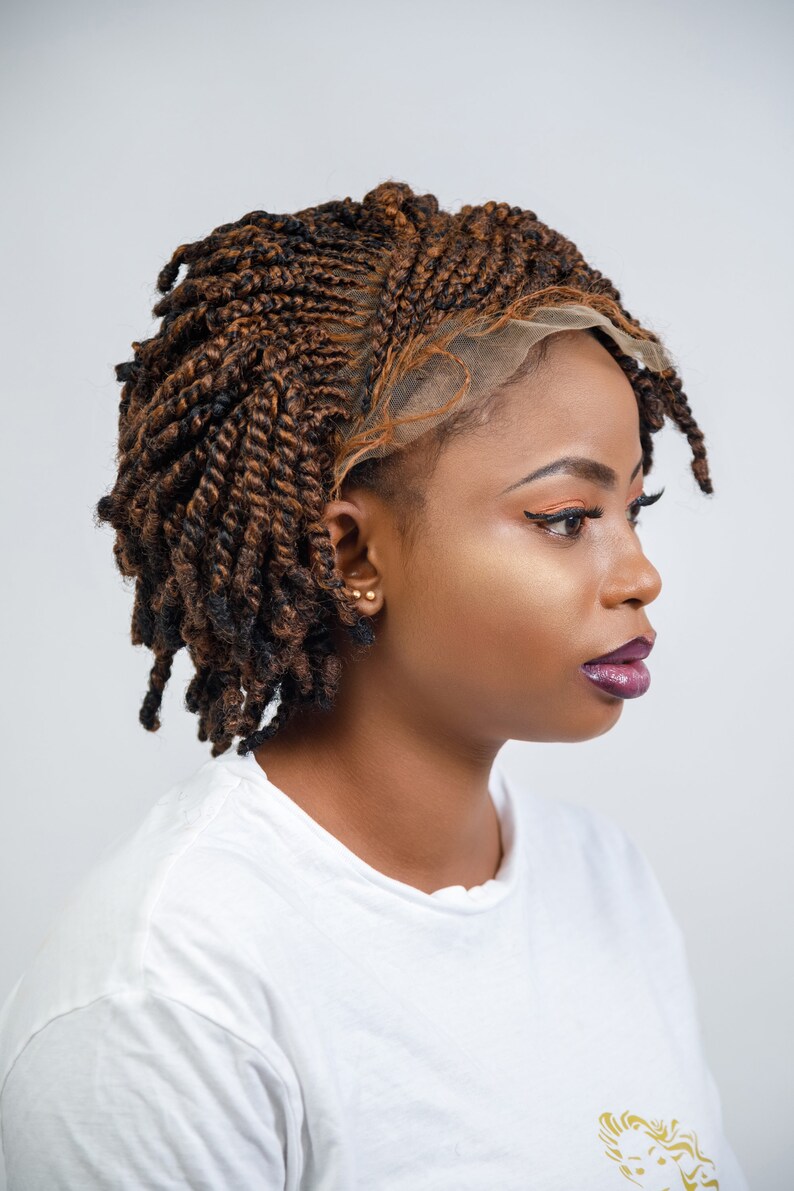 Short Twisted Wig - Etsy