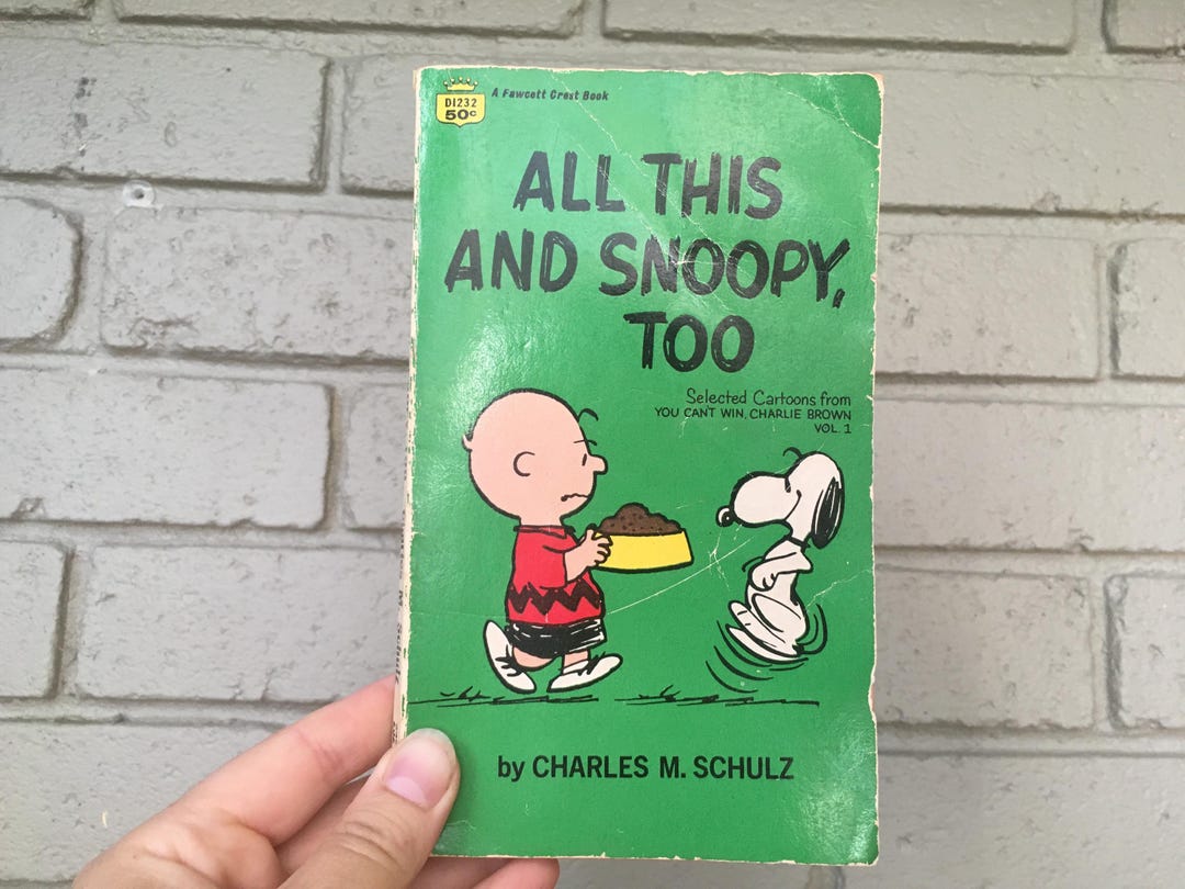Vintage 1969 “all This and Snoopy Too” Peanuts Paperback by Charles M ...