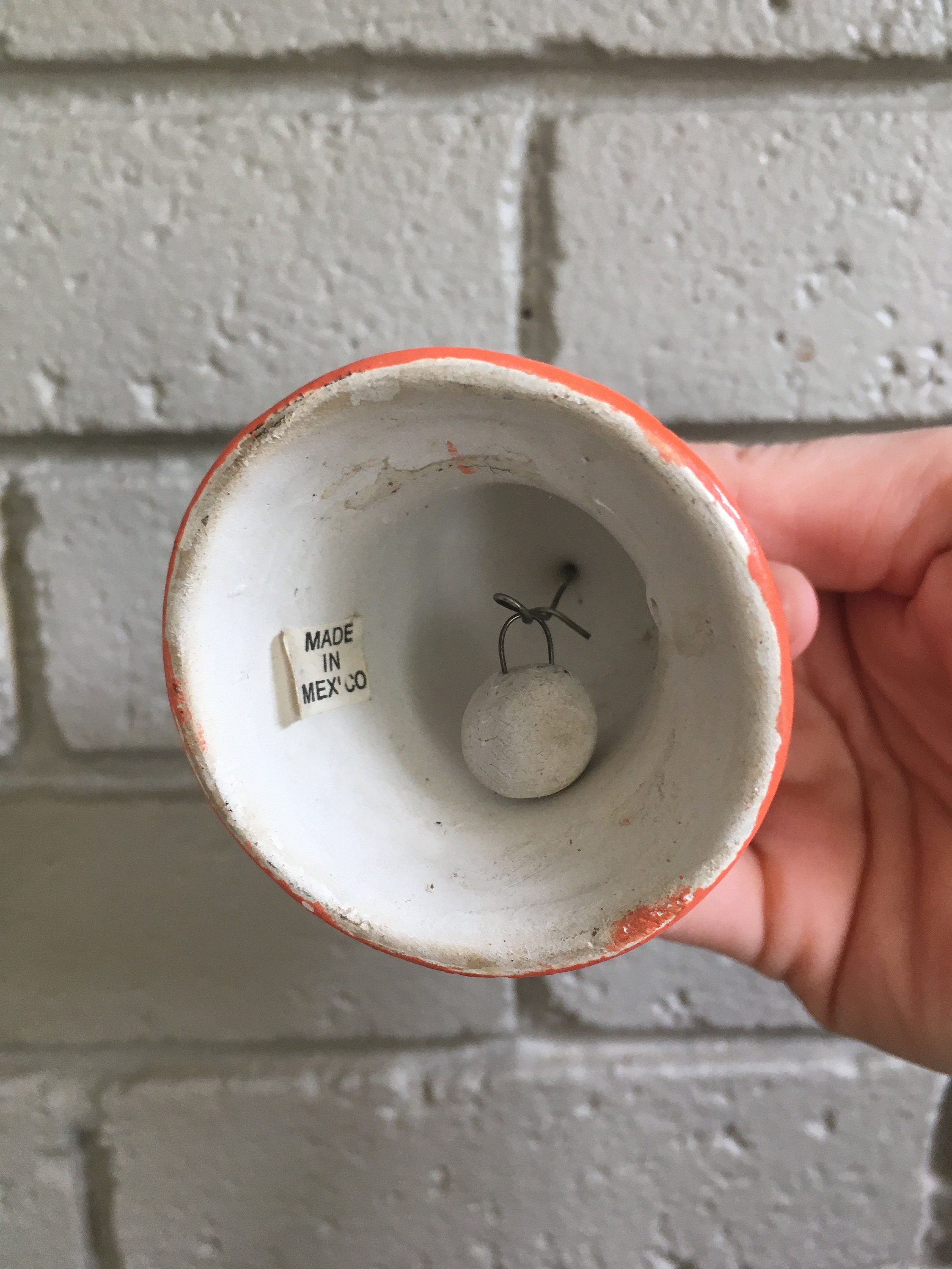 Hand Painted Mexican Pottery Bell: Bird Decor - Etsy