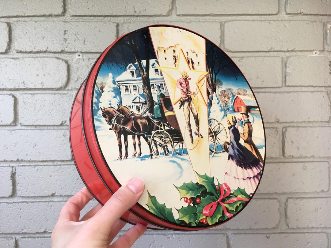 Vintage Deluxe Fruitcake Tin, Collins Street Bakery - Corsicana, Texas ...