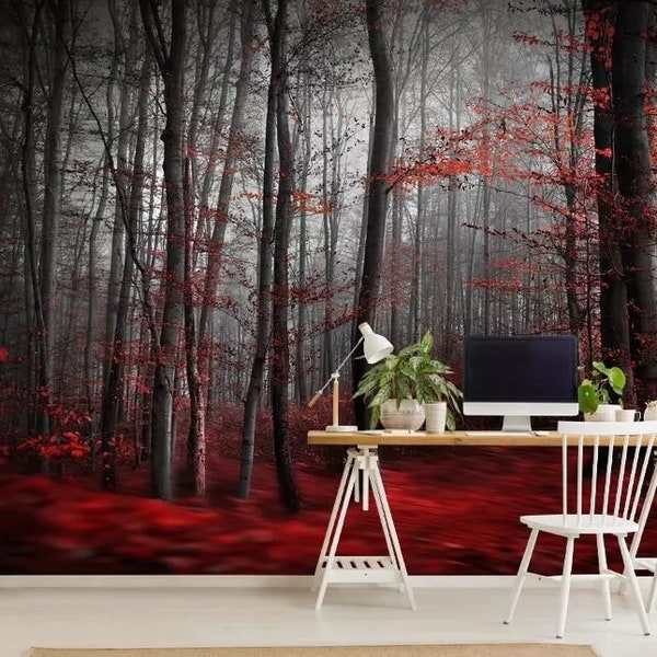 Trees Wallpaper - Etsy UK