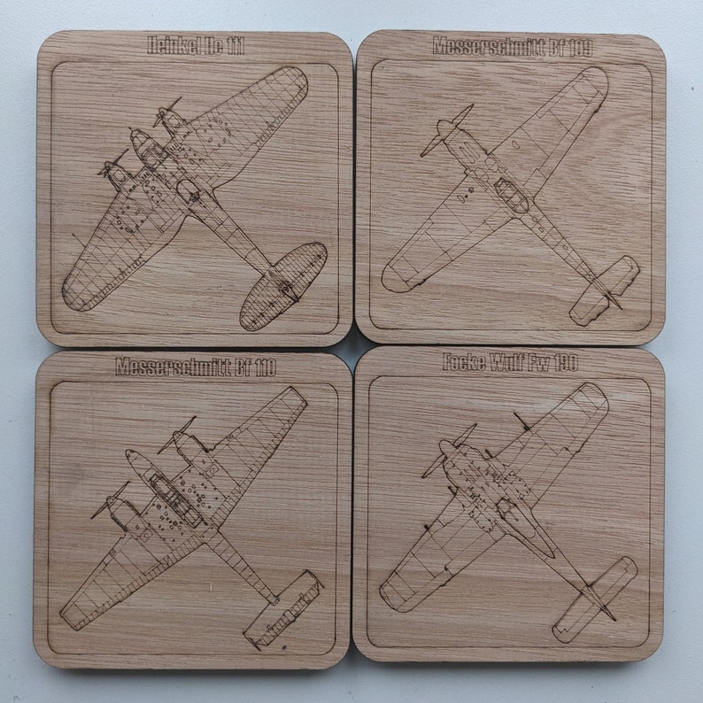 WW2 German Aircraft Coaster - Etsy