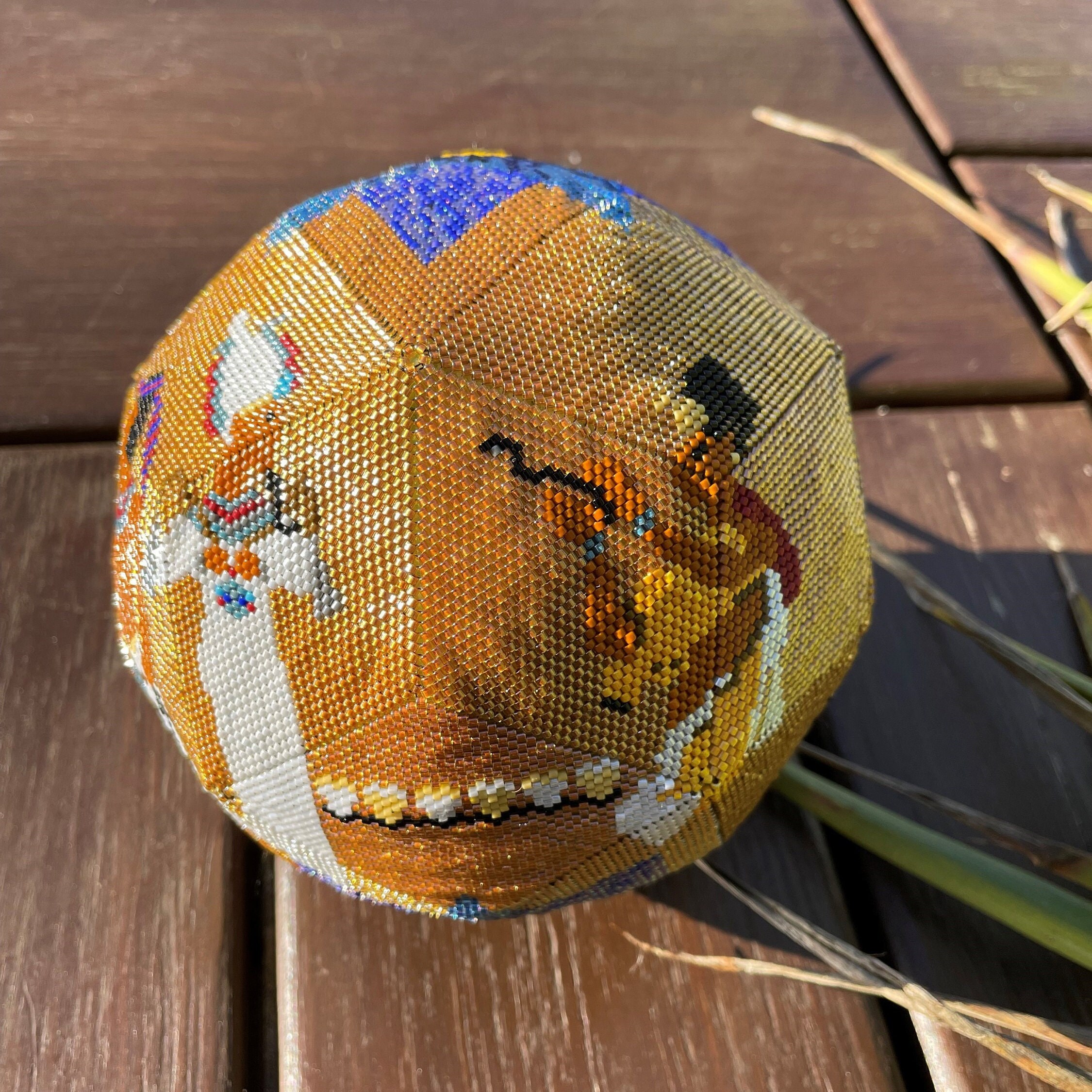 Tutankhamun North Wall Peyote Ball Pattern - Etsy