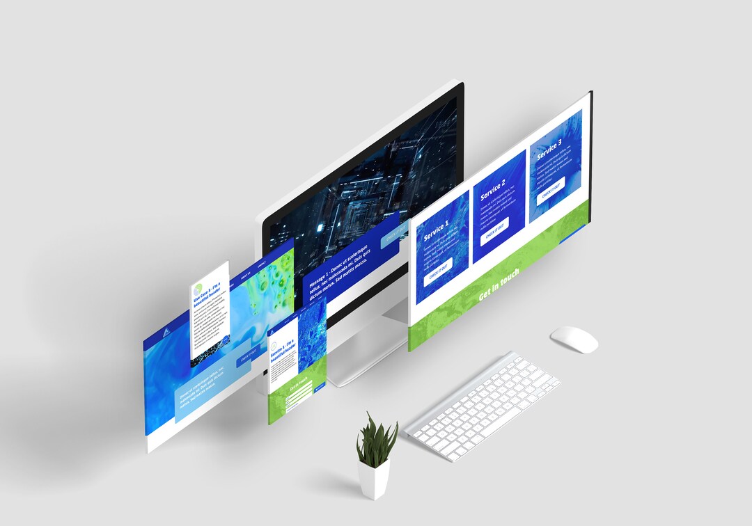 WIX Website Template cyber Tech Cloud incl. Video Tutorial - Etsy