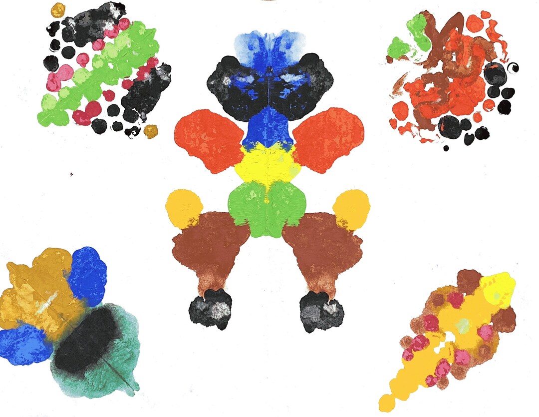 Decalcomania Art | Abstract Wall Art | PRINTABLE Digital - Etsy