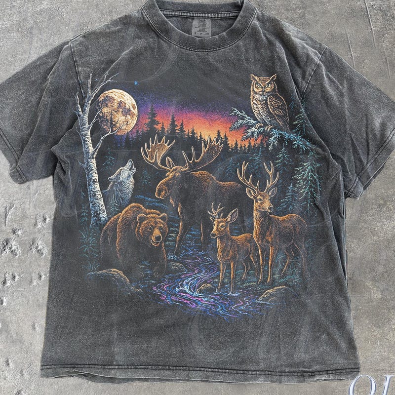 Rustic Wildlife Shirt - Etsy