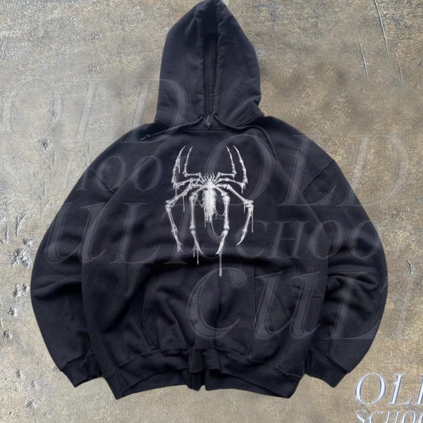 Spider Y2k Hoodie - Etsy