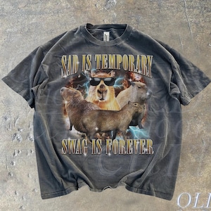 Sad is Temporary Swag is Forever Vintage 90s T-shirt, Retro 90s ...