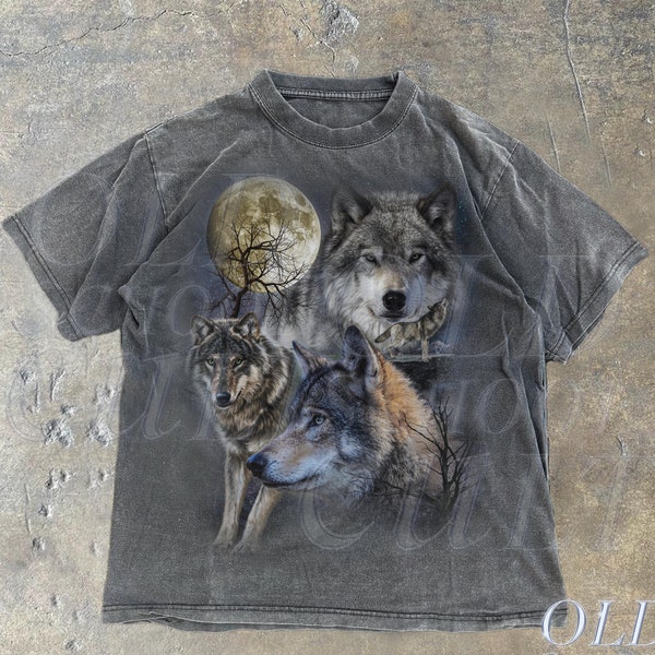 Vintage Wolf Shirt - Etsy
