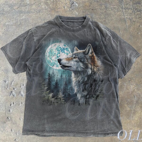 Vintage Wolf Shirt - Etsy