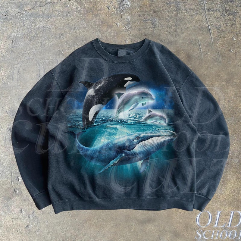 Ocean Dolphin Hoodies - Etsy