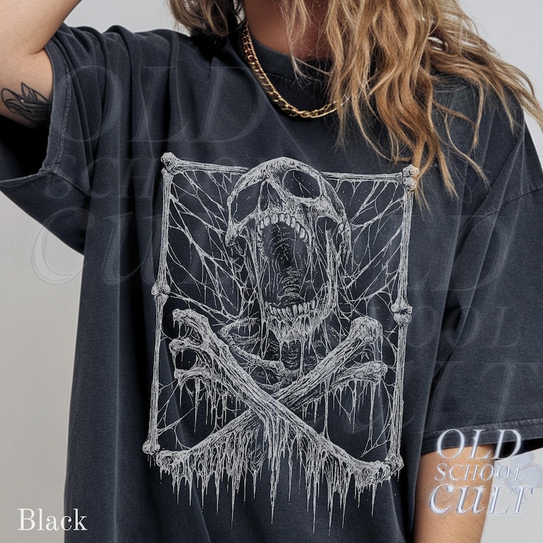 Screaming Skeleton Vintage 90s Style Graphic Shirt,skeleton Comfort ...
