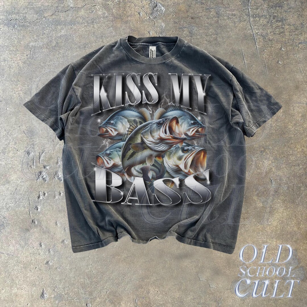 Kiss My Bass Vintage 90s Bootleg Rap Style Shirt, Retro Bass Shirt ...