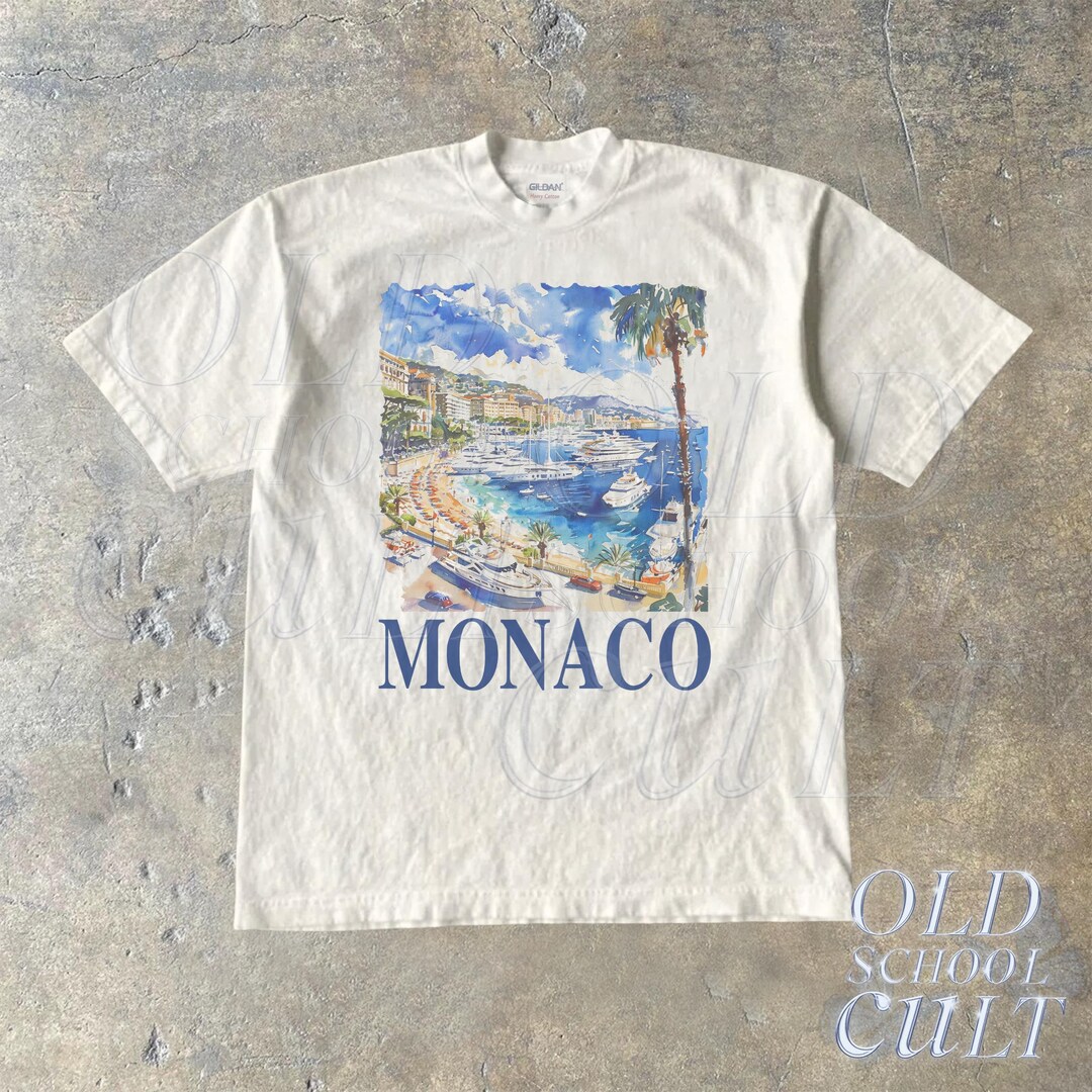 Vintage Monaco Italy Graphic T Shirt, Unisex Retro Summer Shirt ...