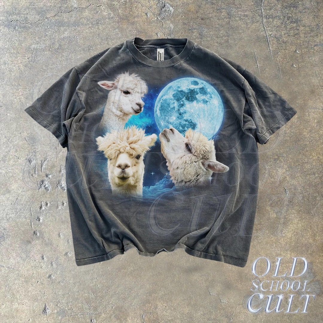 Vintage Three Alpacas Graphic T-shirts, Retro Alpacas Tshirt, Funny ...