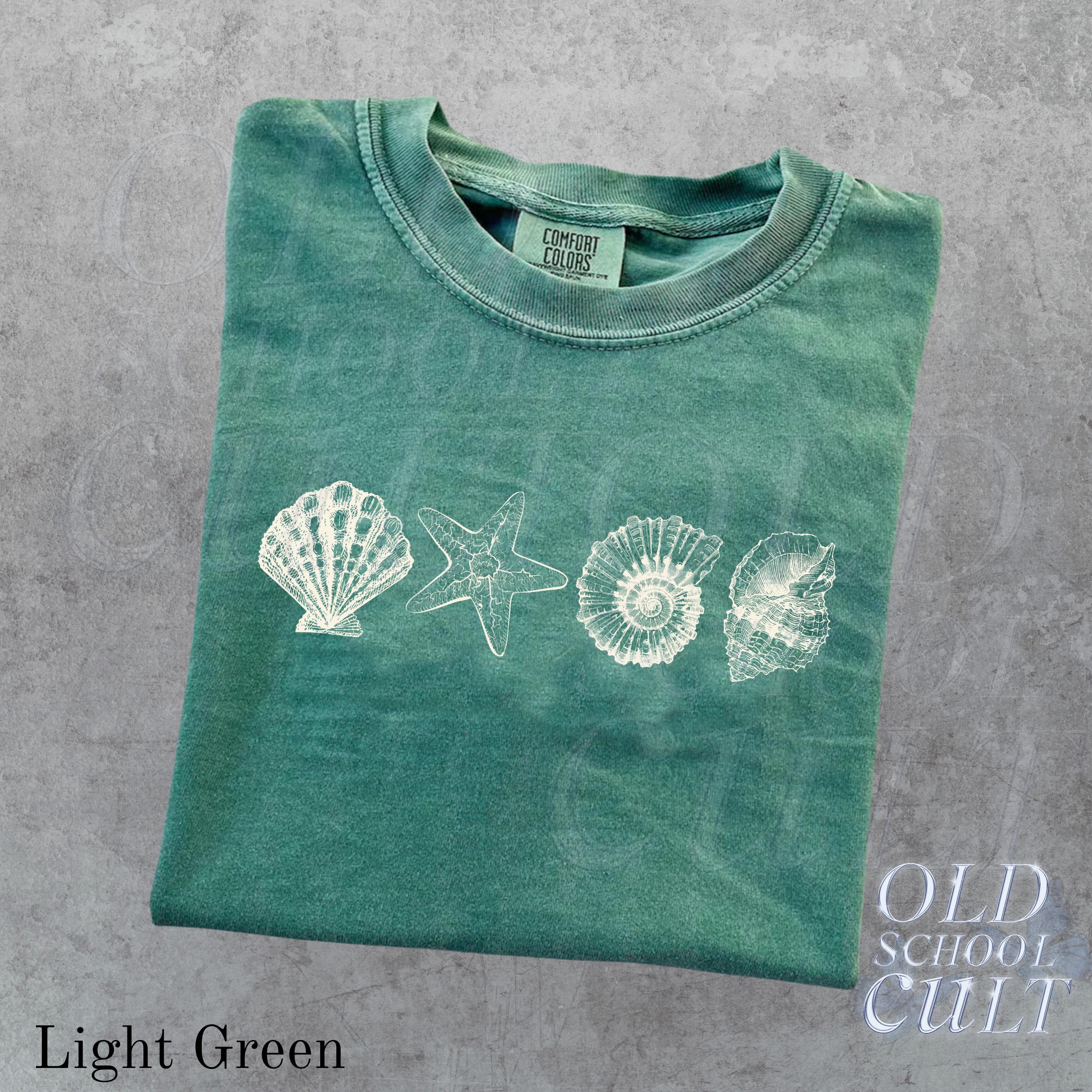 Comfort Colors® Sea Shells 90s Vintage Style Tshirt, Retro Y2k Ocean ...