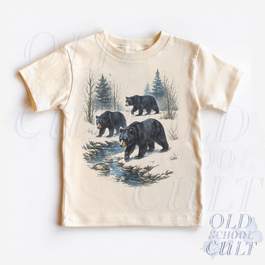 Bears Toddler Nature Shirt, Cute Bear Lovers Clothing, Boho Adult ...
