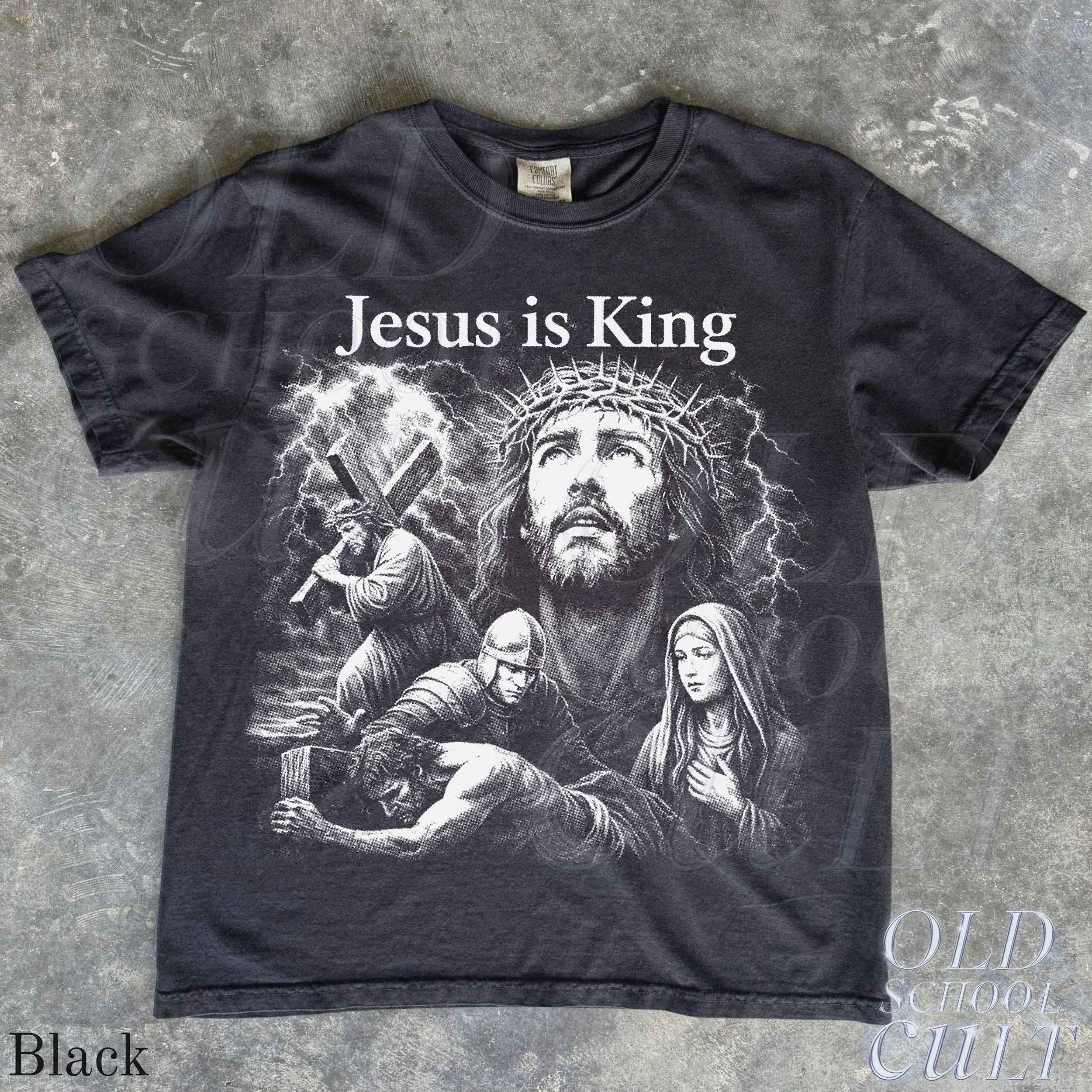 Jesus is King Y2k Vintage 90s Shirt, Christian Streetwear Comfort ...