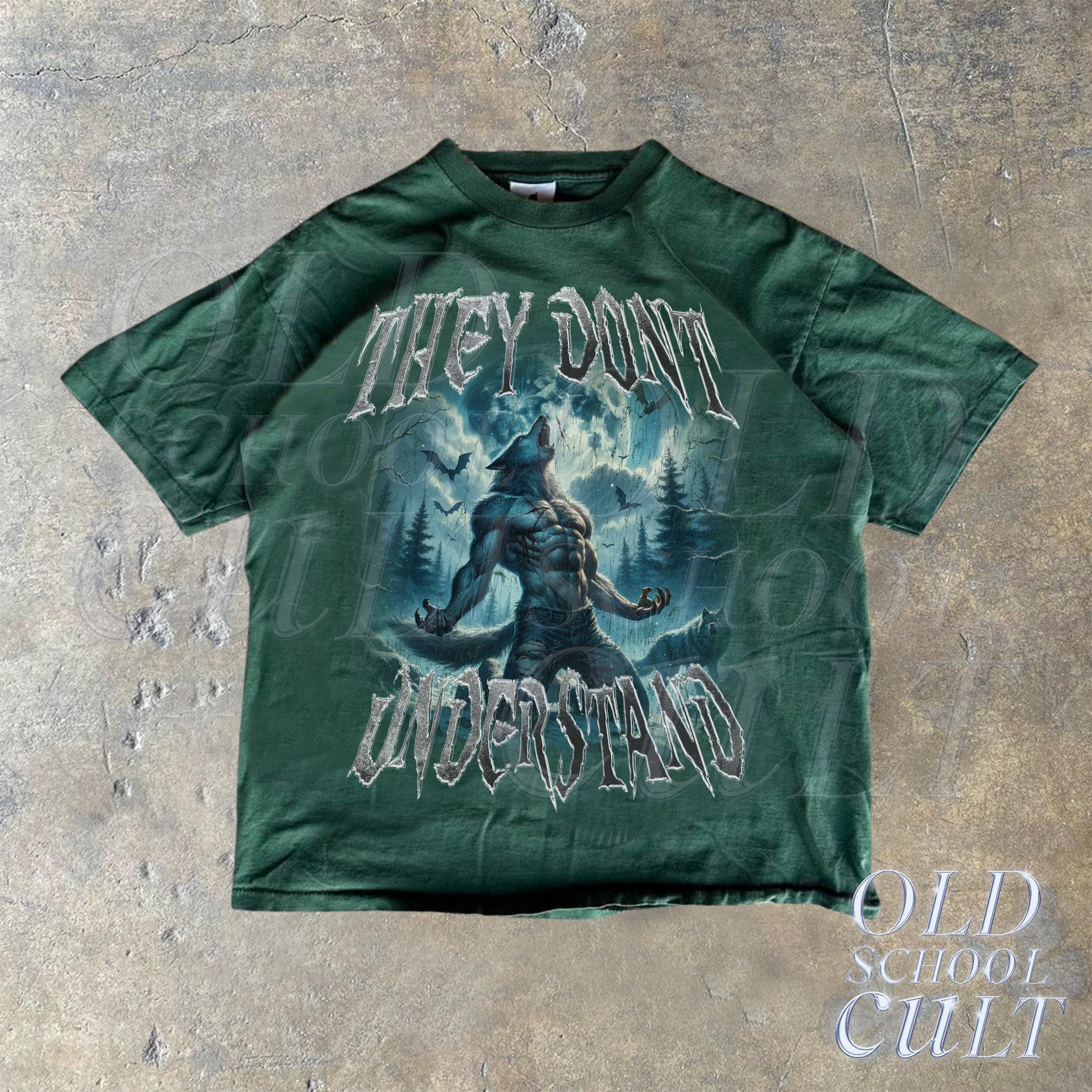 They Dont Understand Wolf Howling Meme Vintage Graphic Shirt, Retro ...