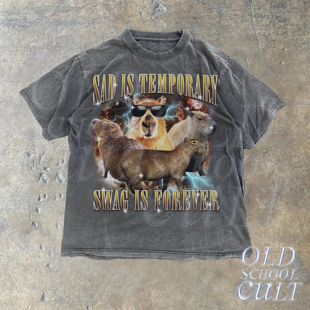 Sad is Temporary Swag is Forever Vintage 90s T-shirt, Retro 90s ...