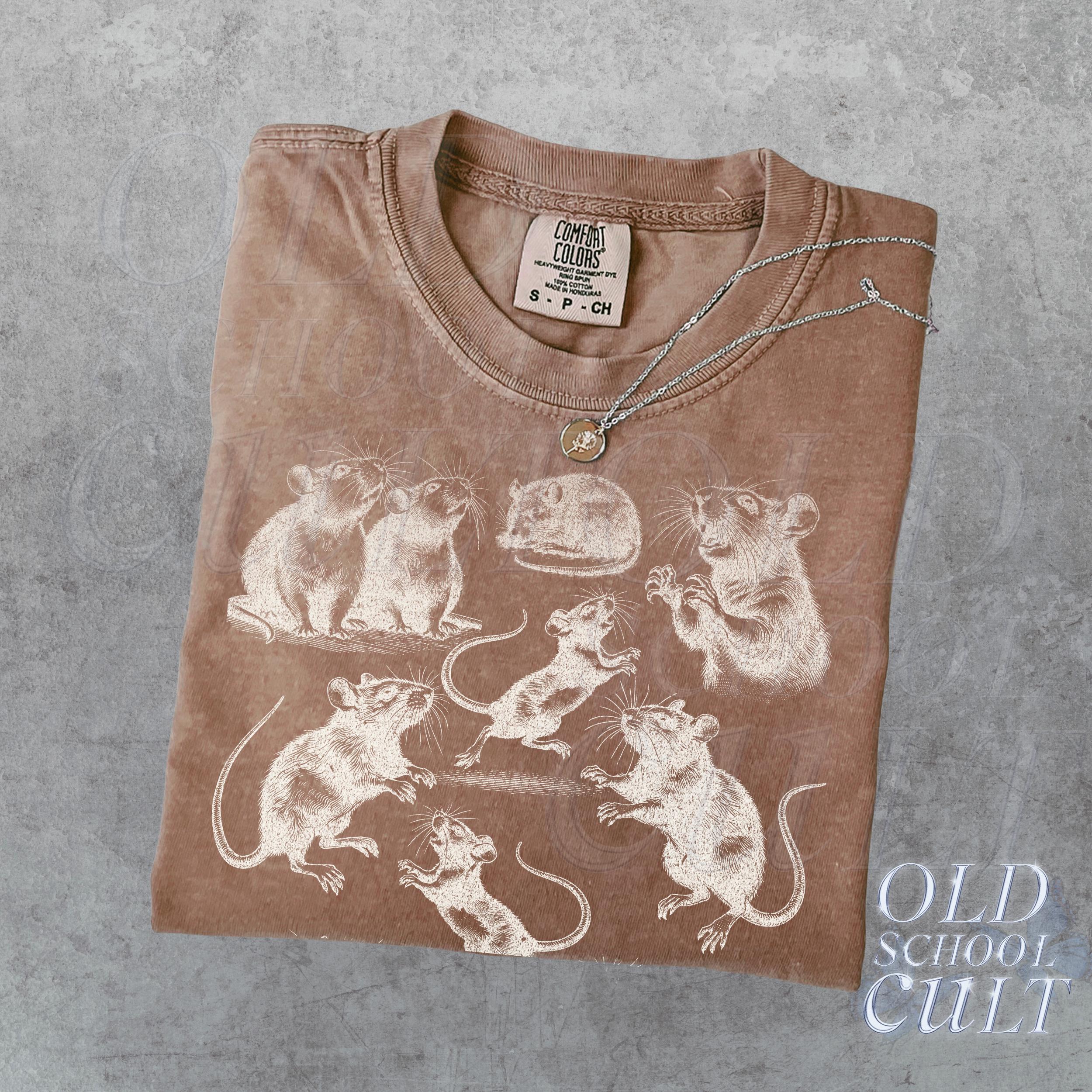 Crazy Rats 90s Vintage Style Tshirt, Retro Comfort Colors® Y2k Medieval ...