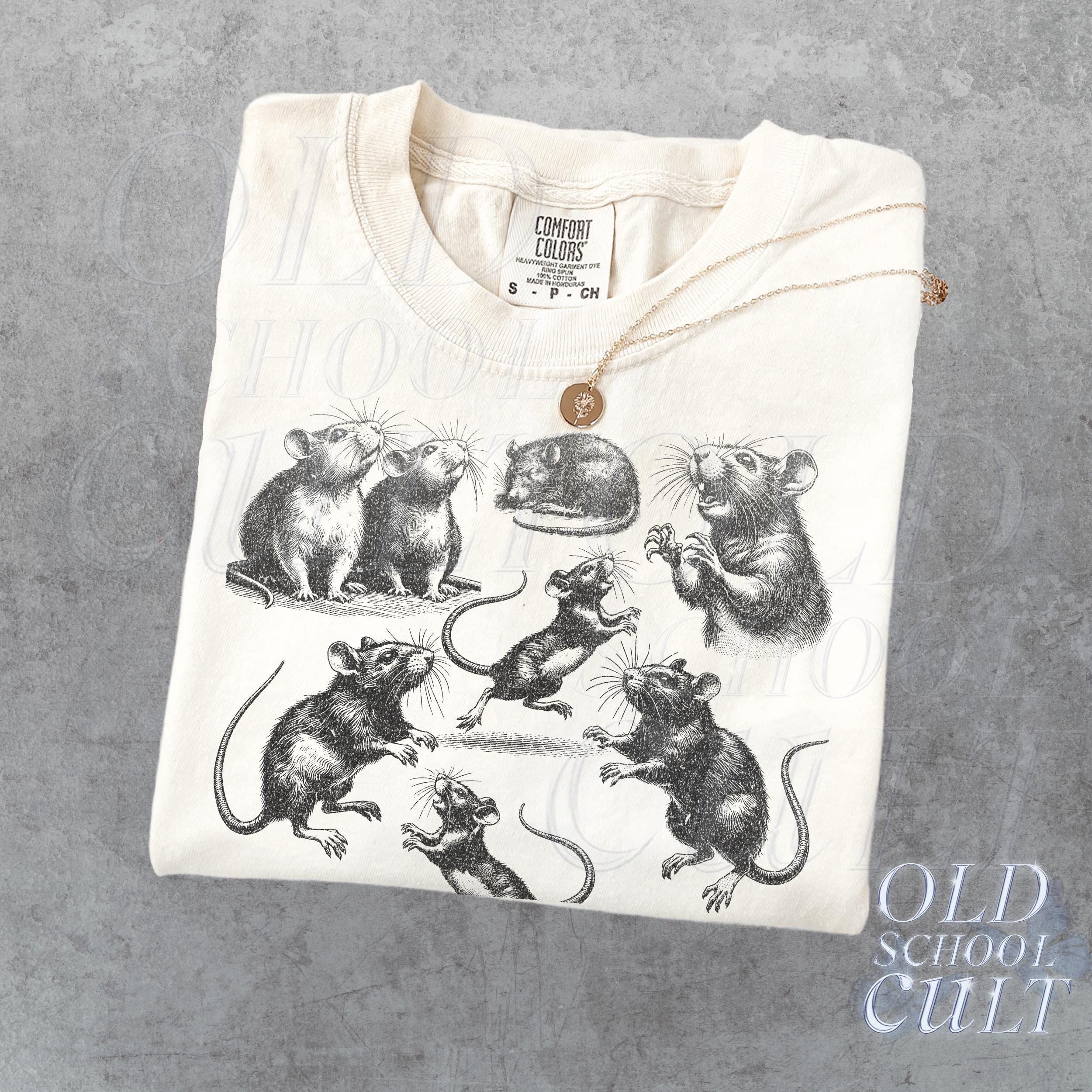 Crazy Rats 90s Vintage Style Tshirt, Retro Comfort Colors® Y2k Medieval ...