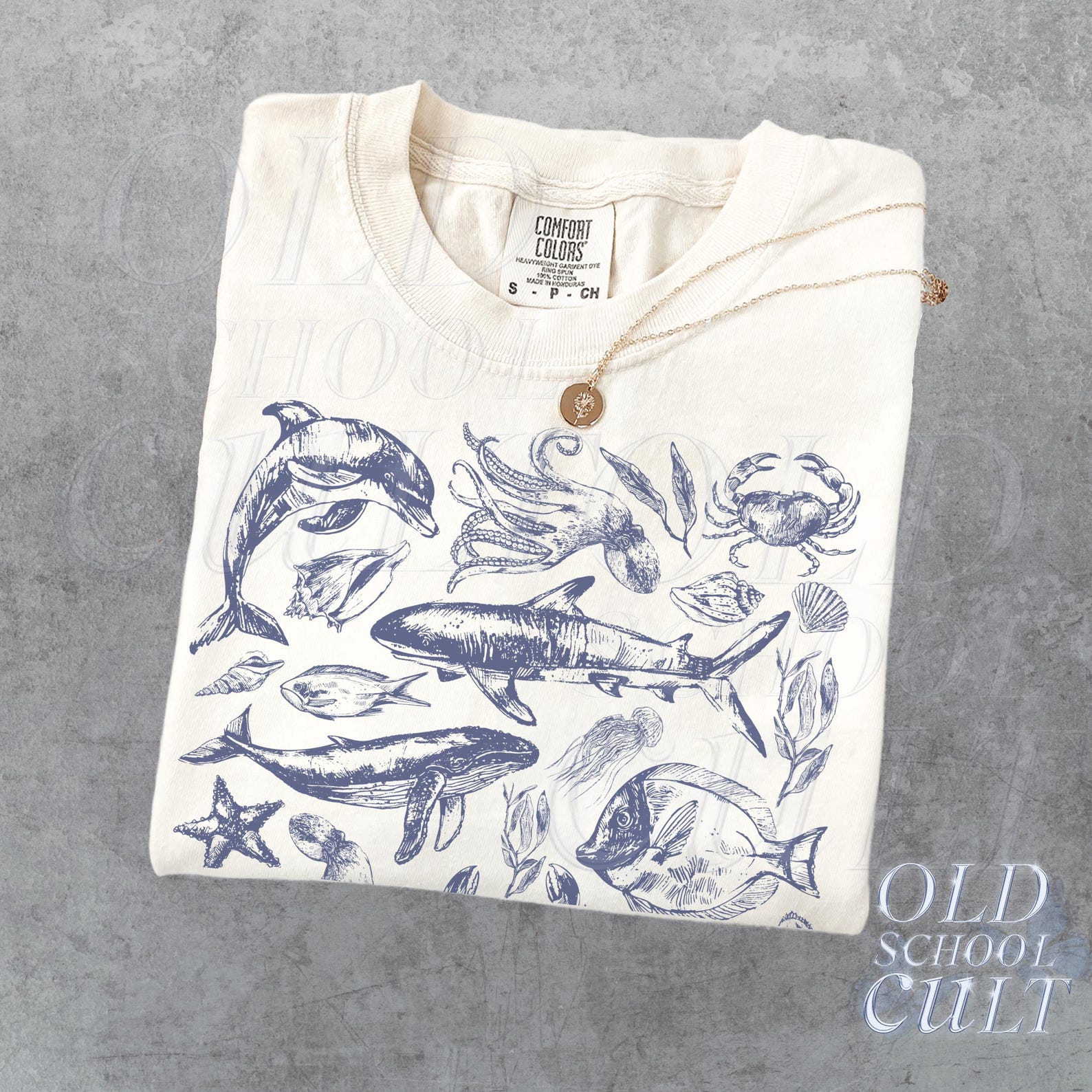 Sea Animals 90s Vintage Style Tshirt, Retro Comfort Colors® Y2k Ocean ...
