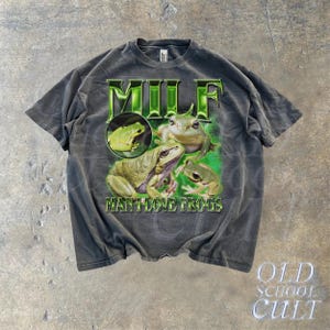 Man I Love Frogs Vintage Graphic Shirt, Retro 90s Funny Frog Bootleg ...