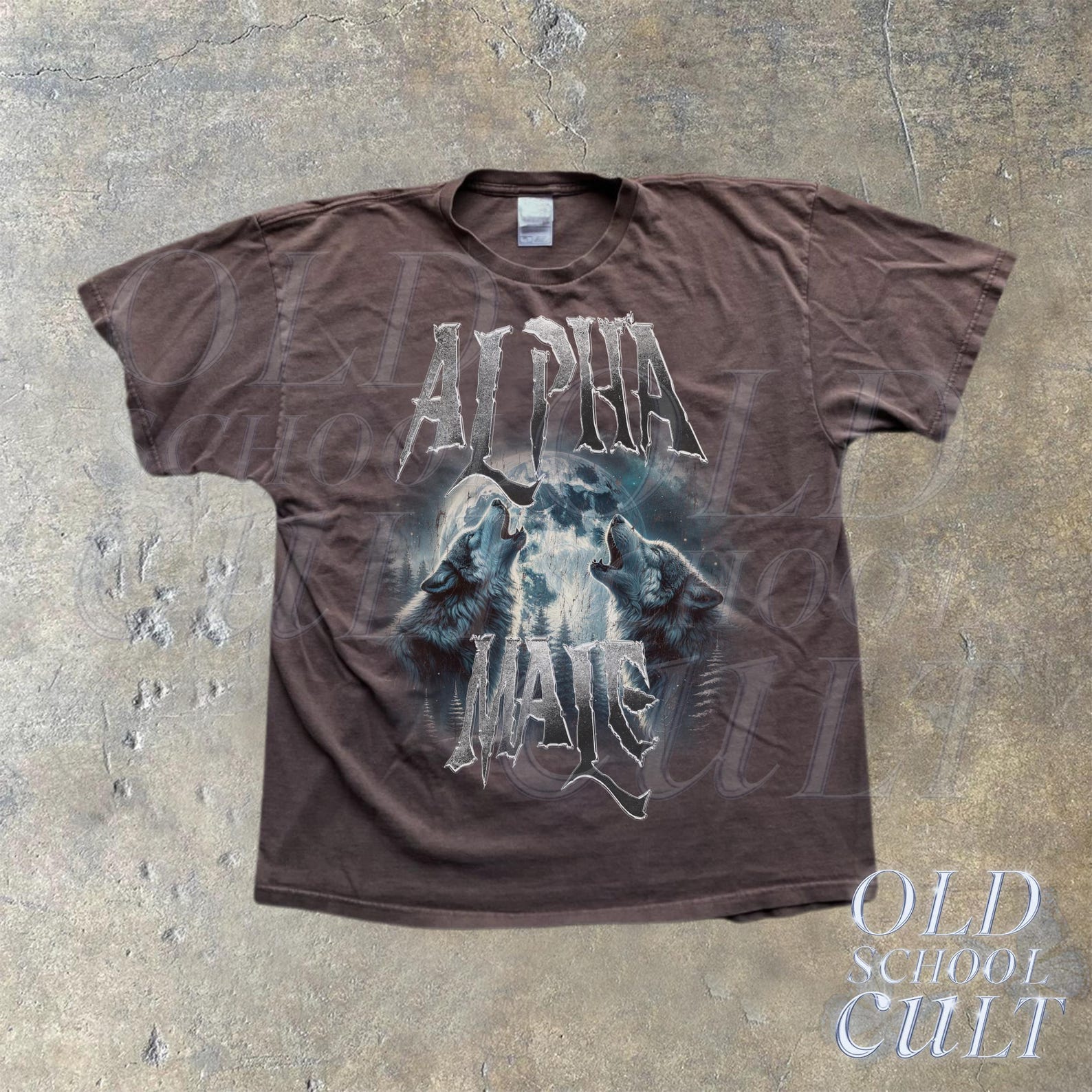 Alpha Male Wolf Howling Vintage Graphic Shirt, Retro Wolves 90s Style ...