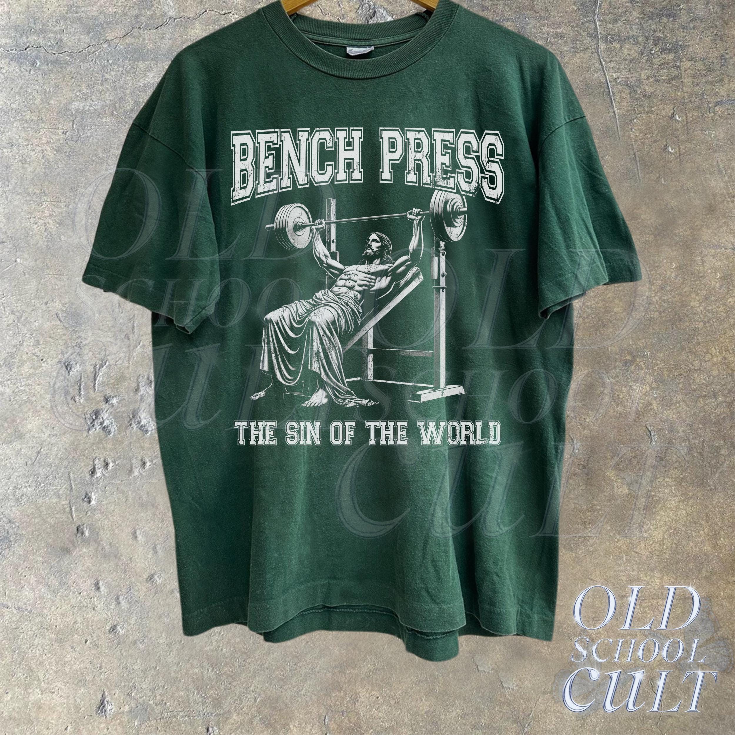 Bench Press the Sin of the World Vintage 90s Shirt, Retro Pump Cover ...