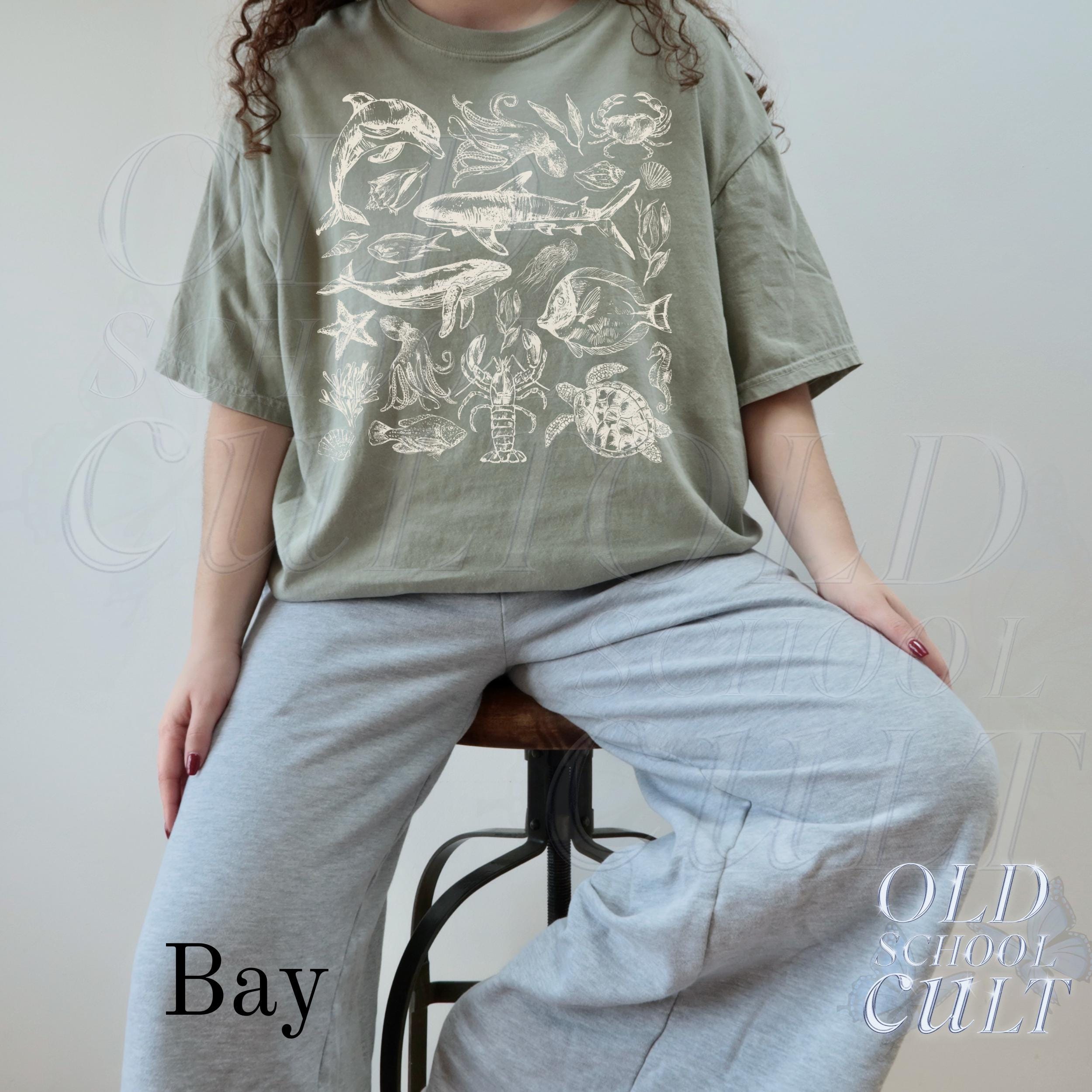 Sea Animals 90s Vintage Style Tshirt, Retro Comfort Colors® Y2k Ocean ...