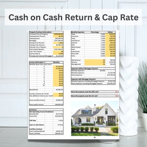 Rental Property ROI & Cap Rate Calculator, Investment Property Analysis ...
