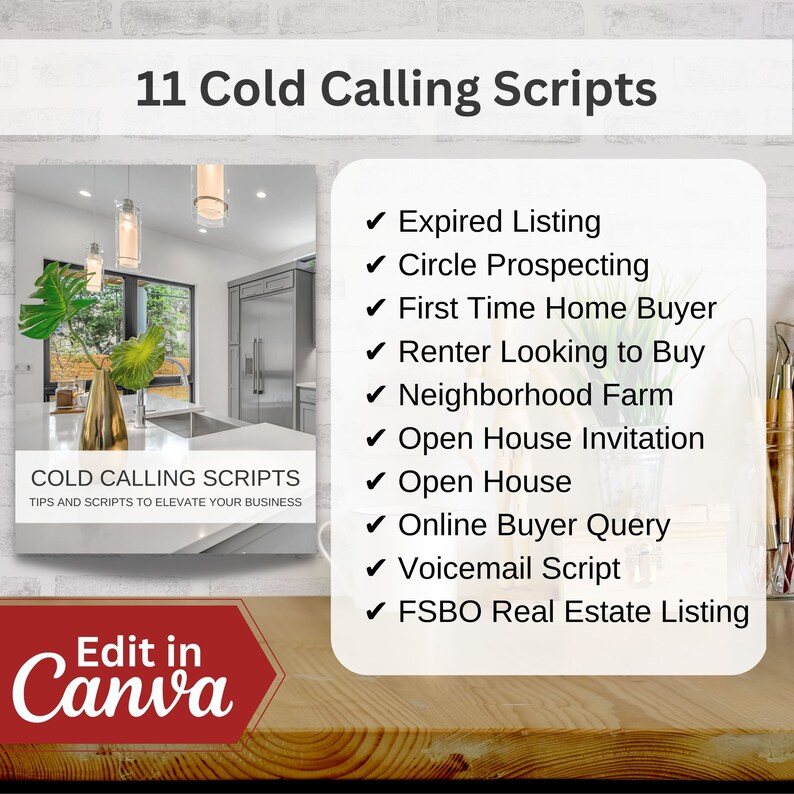 Cold Calling 11 Real Estate Cold Calling Scripts Realtor - Etsy