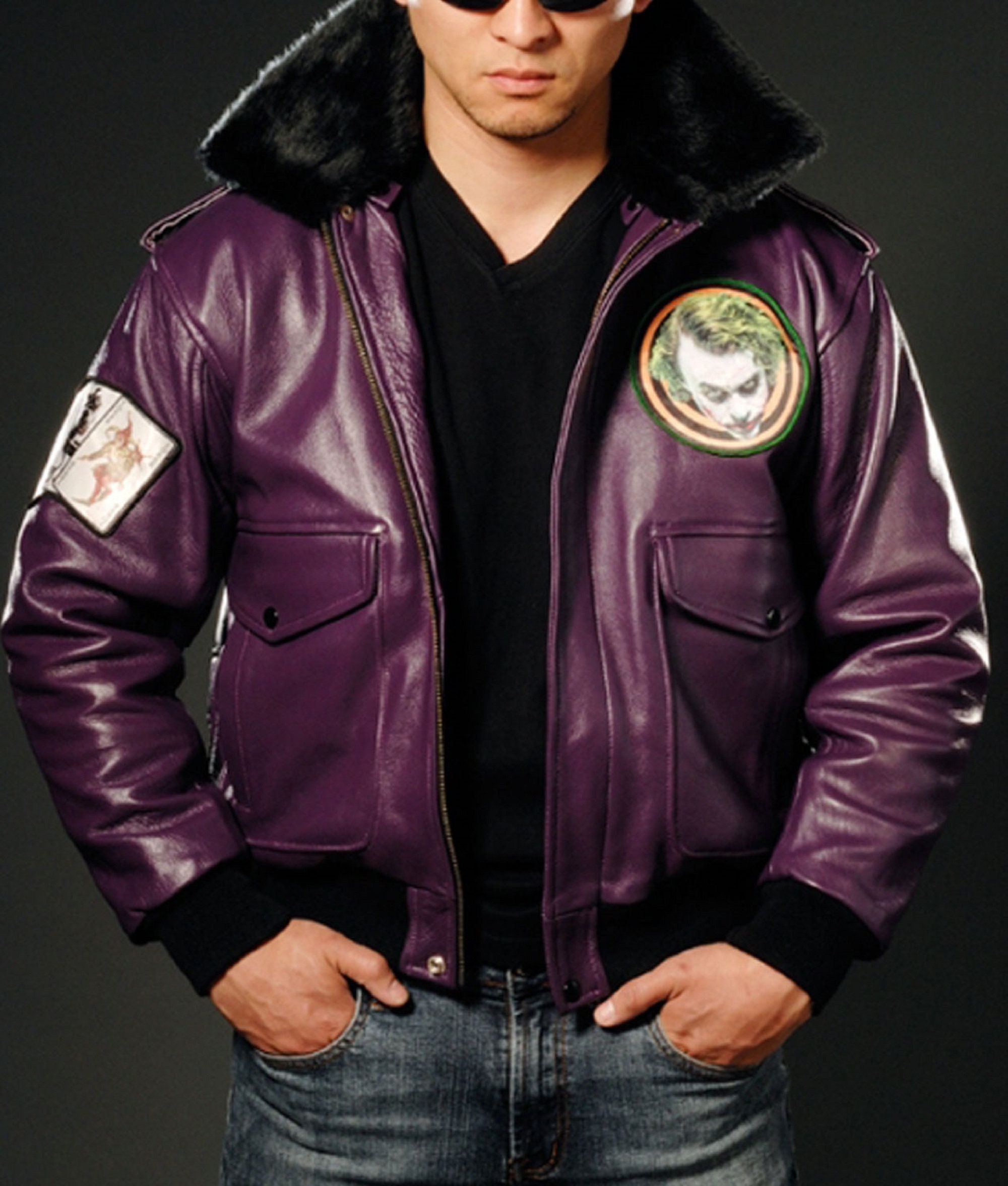 Get Your Hands on the Iconic Joker Goon Purple Faux Leather - Etsy