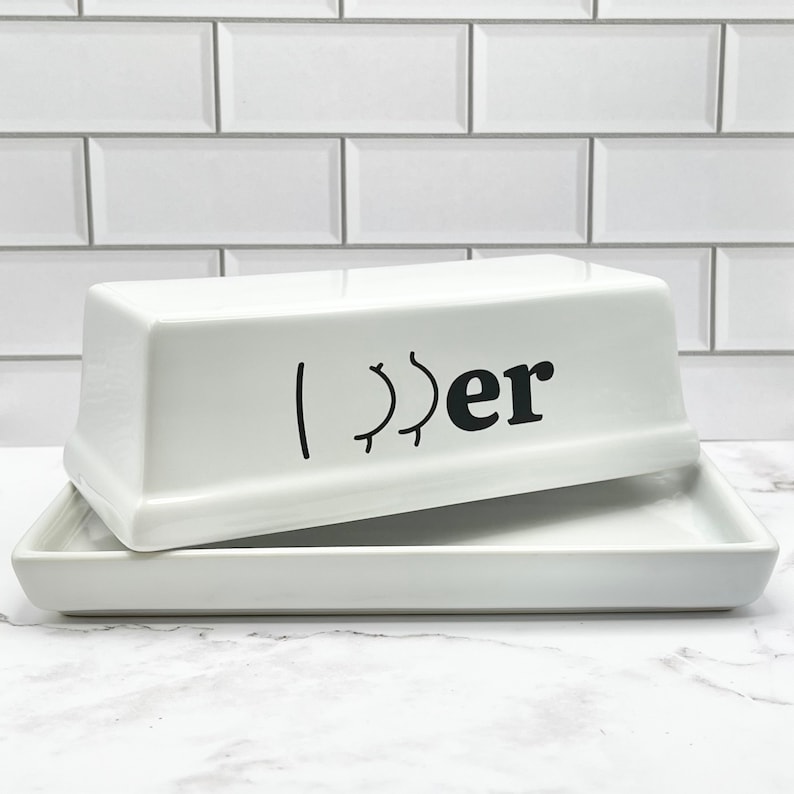 Butter Dish | Butt-er Dish | Butter Container | Butter Stick Holder ...