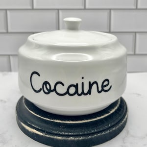 Cocaine Sugar Bowl | Gag Gift | Housewarming Present | Gift for Her ...