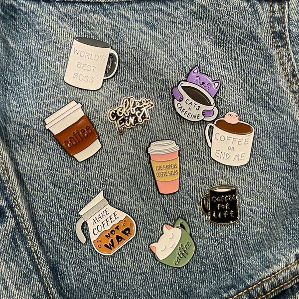 Enamel Pin Coffee - Etsy