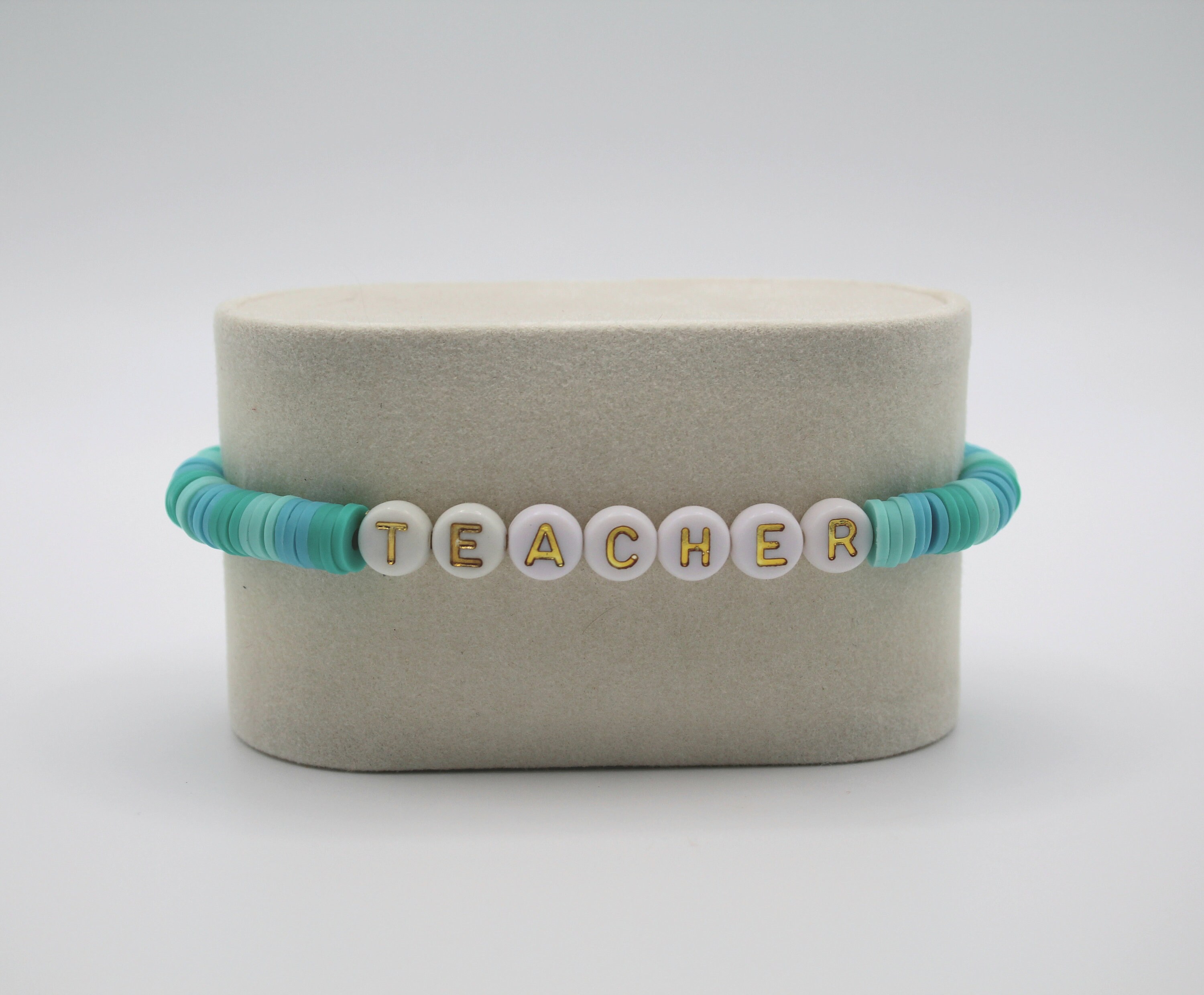 Teacher Appreciation Beaded Bracelet -- Teacher Appreciation Gift ...