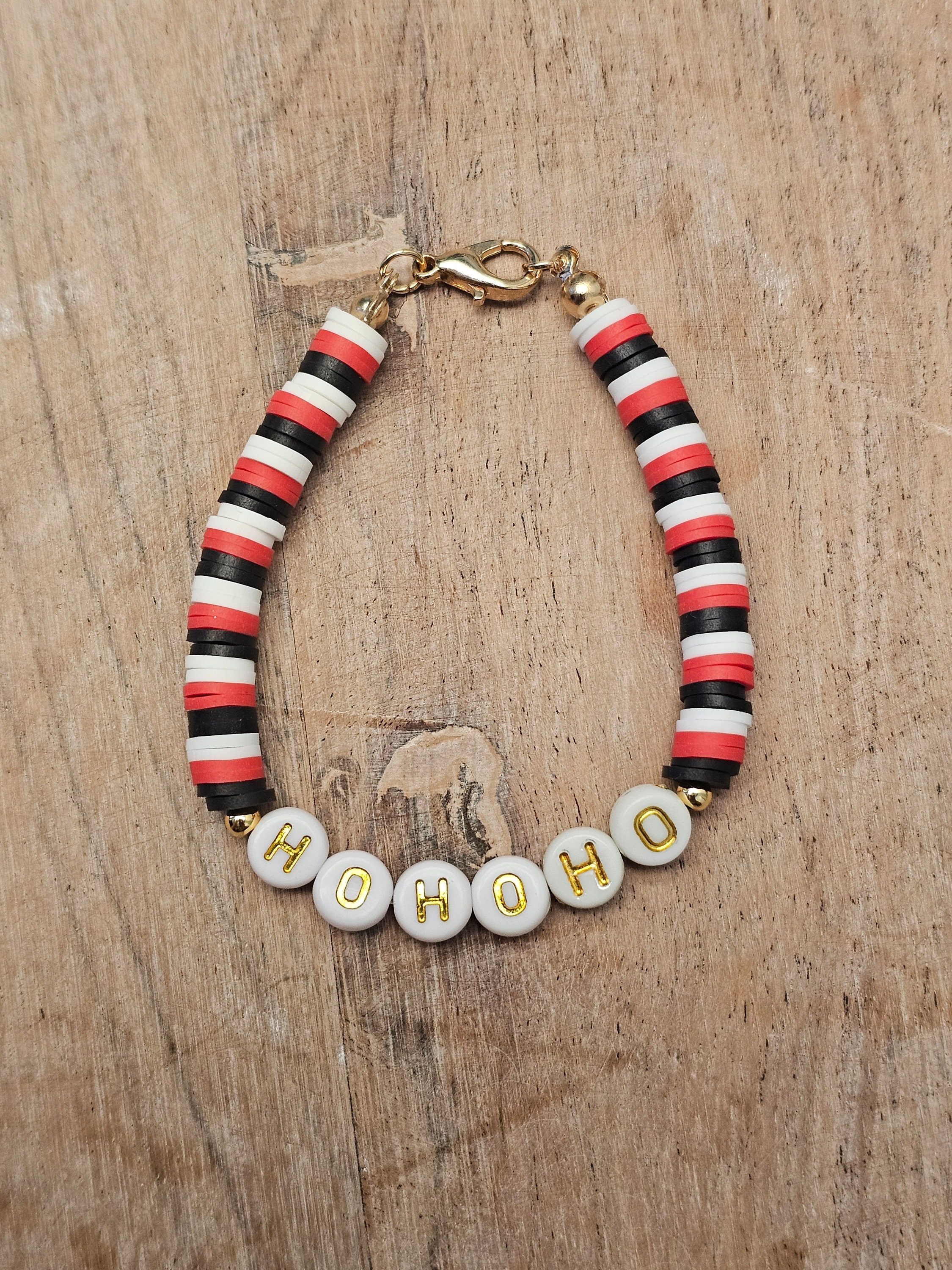 Beaded Christmas Bracelet - Christmas Jewelry - Holiday Jewelry ...