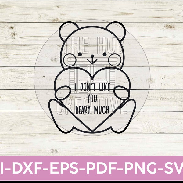 I Love You Beary Much Svg - Etsy