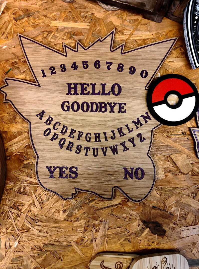 Pokemon Gengar Ouija Board Unique Japanese Gas Purple Monster Laser ...