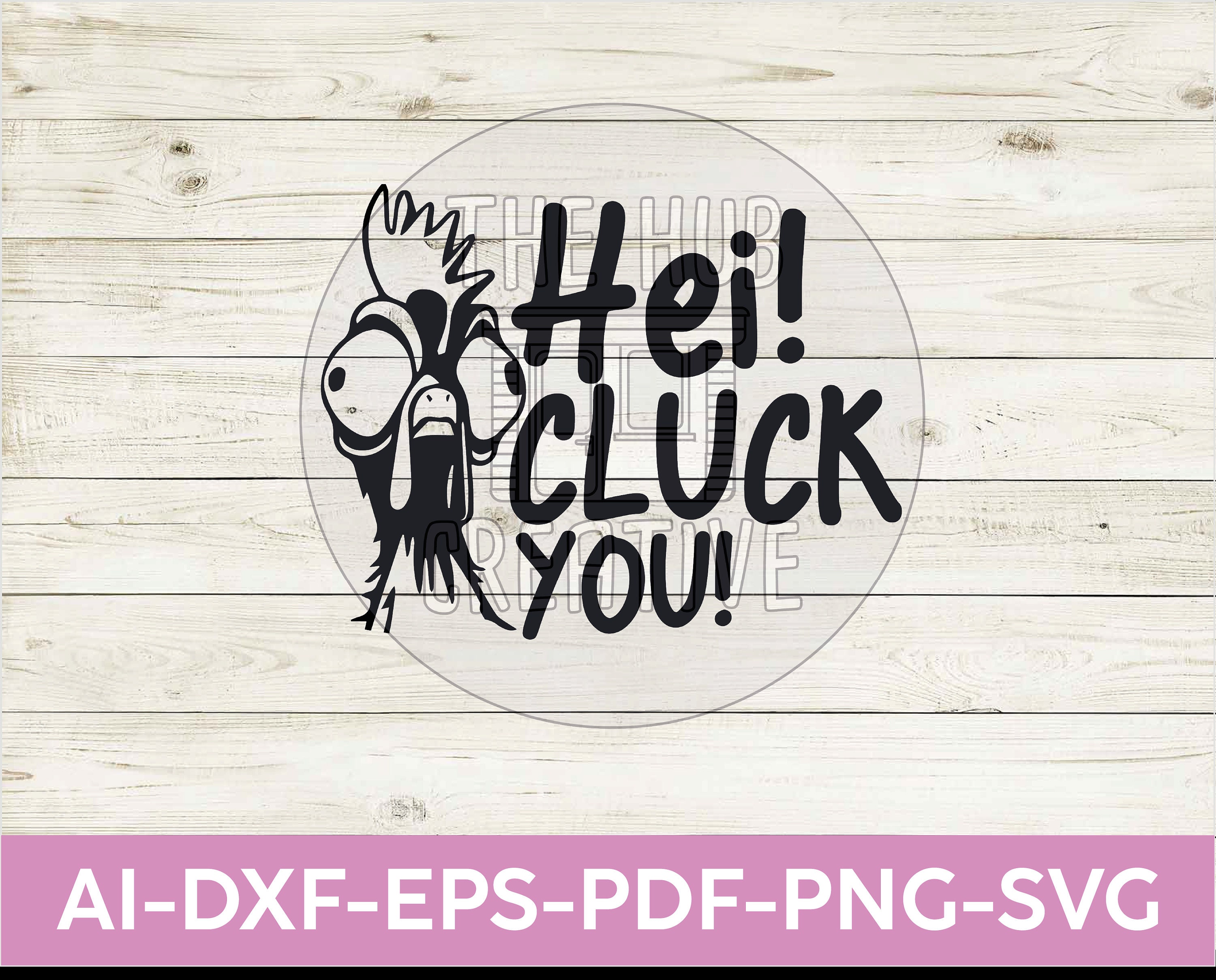 Hei Cluck You Chicken Funny Cartoon Film Font Style Engraving SVG PNG ...
