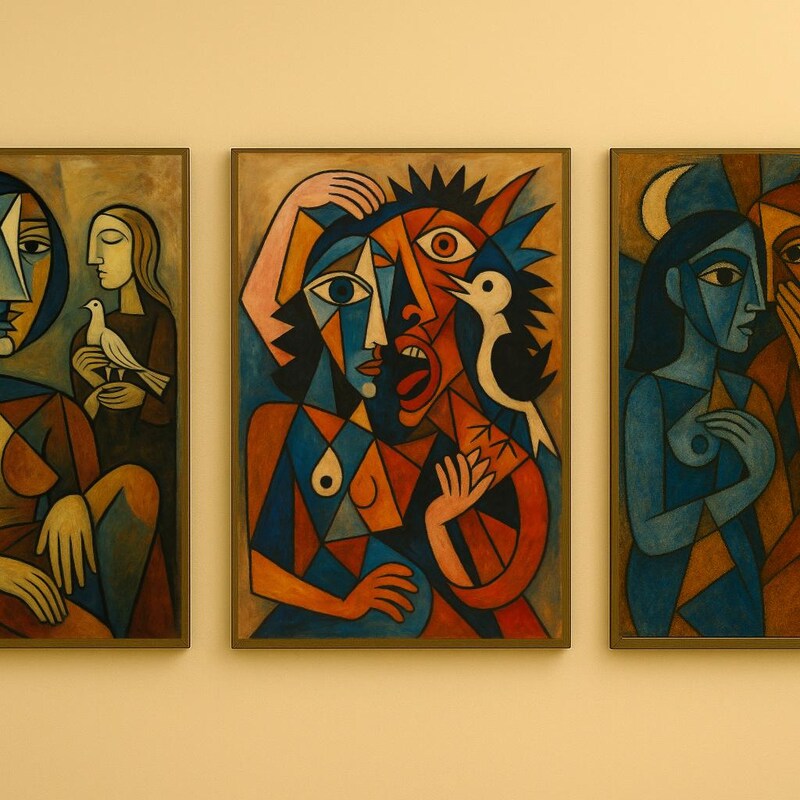 Triptych Art - Etsy