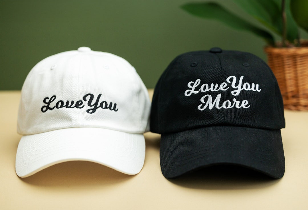 Love You Couples Hat, Valentines Day Hat Set, Gift for Couples, Hat Fir ...
