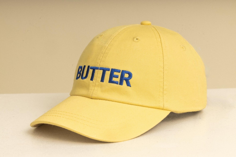 Butter Embroidered Baseball Hat, Embroidered Funny Butter Cap, Funny ...